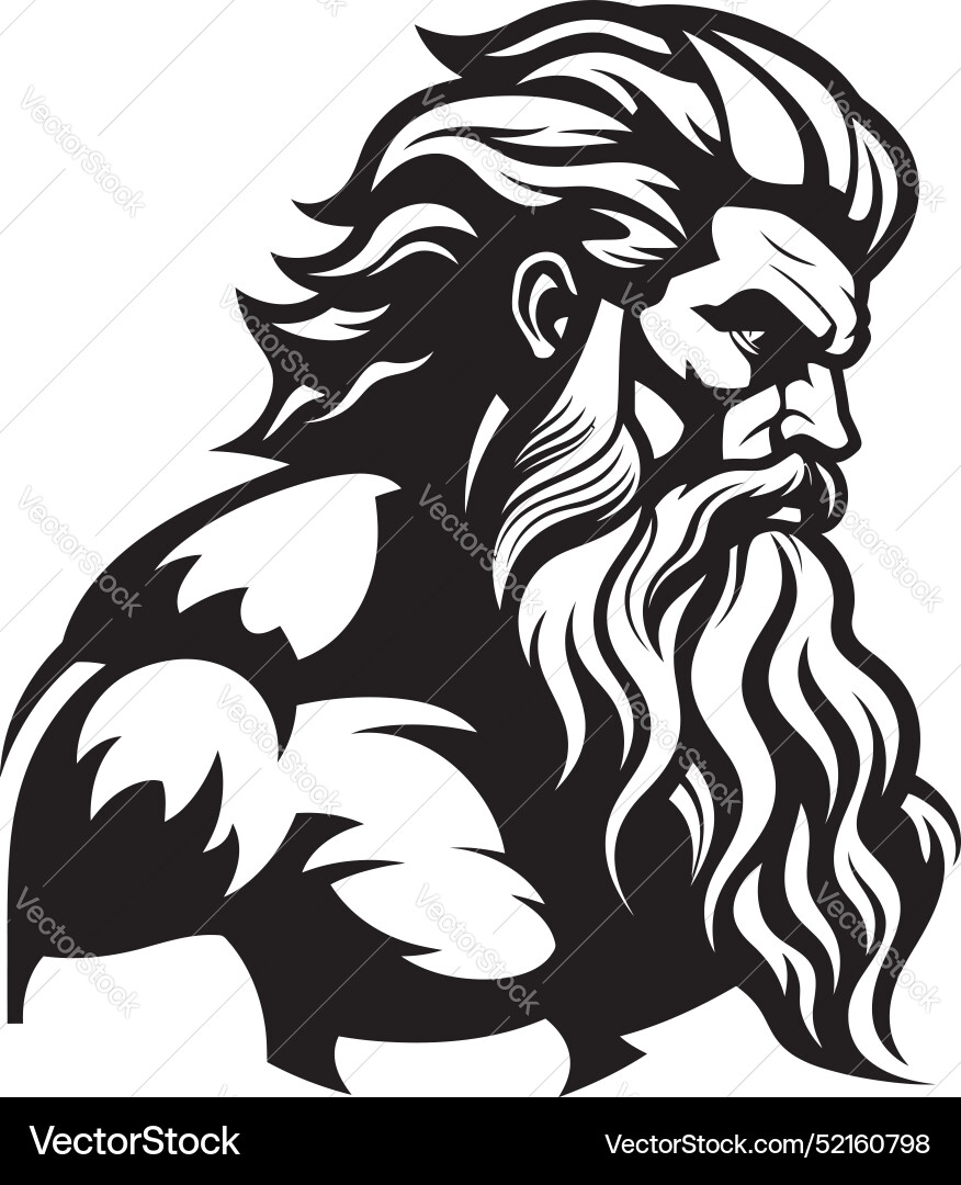 Olympus powerhouse logo design with olympian Vector Image