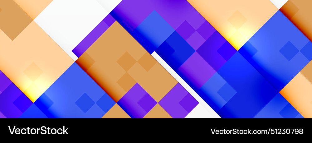 Vibrant purple and orange geometric pattern Vector Image
