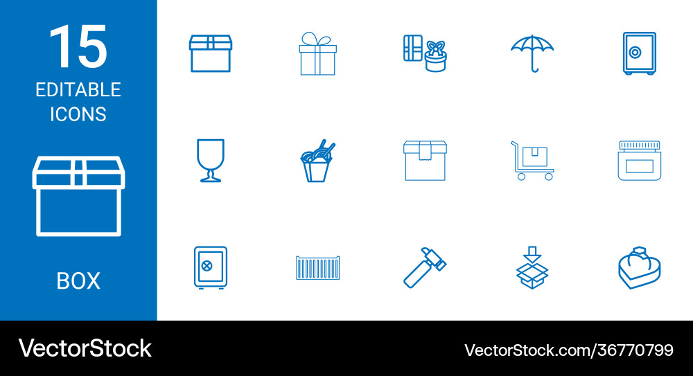 Feld Icons Lizenzfreies Vektorbild - VectorStock