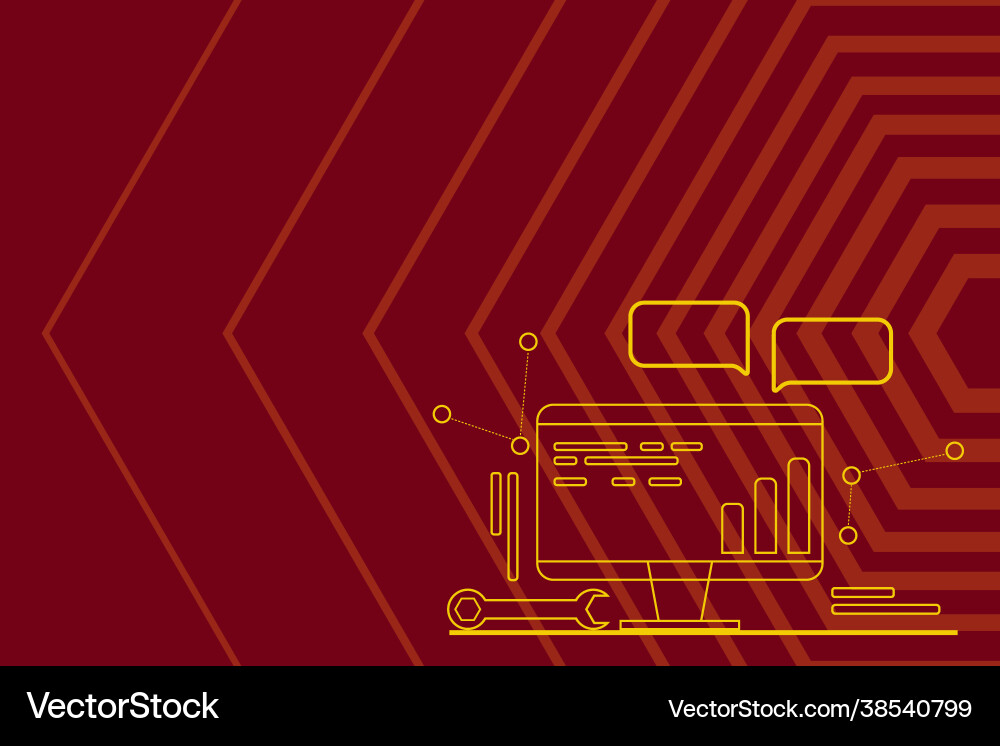 Computer maintenance repair concept abstract Vector Image