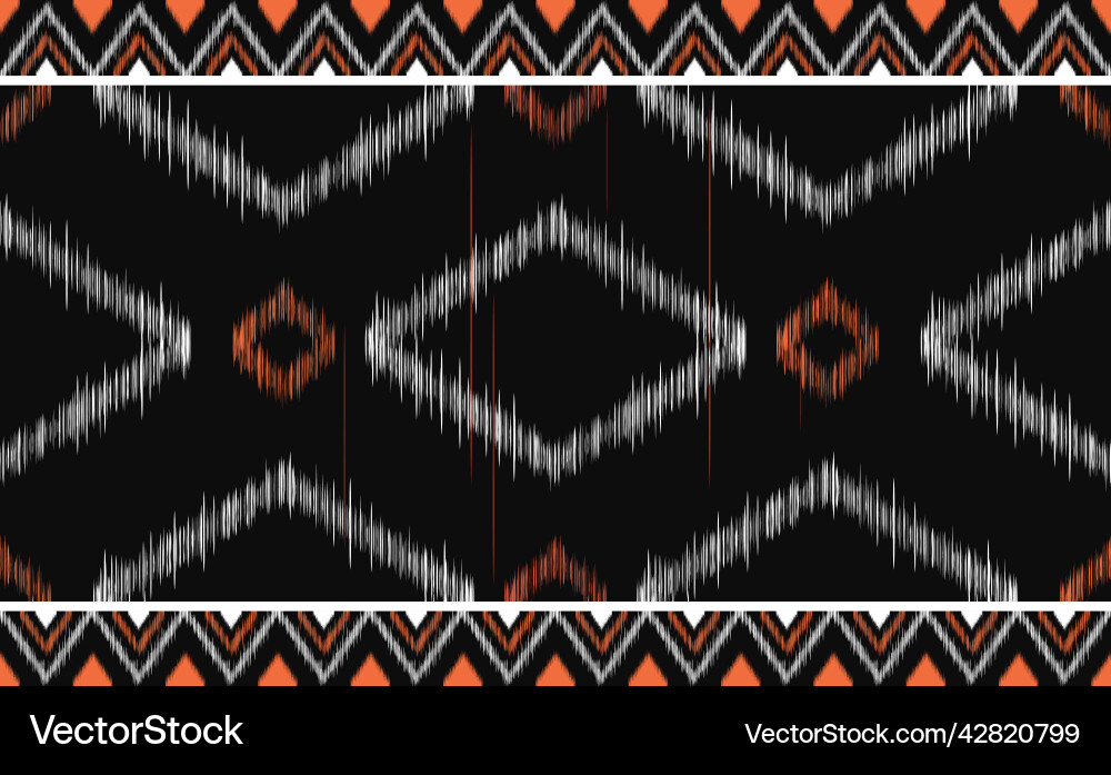 Ethnic pattern geometric continuous tribal Vector Image