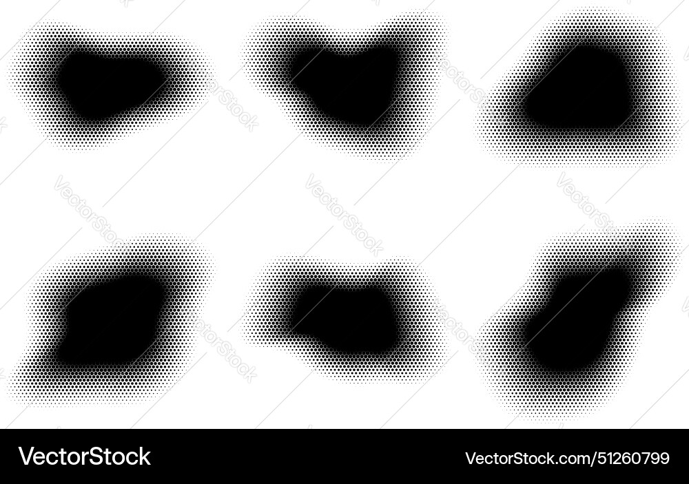 Halftone hexagon pattern reprographic technique Vector Image