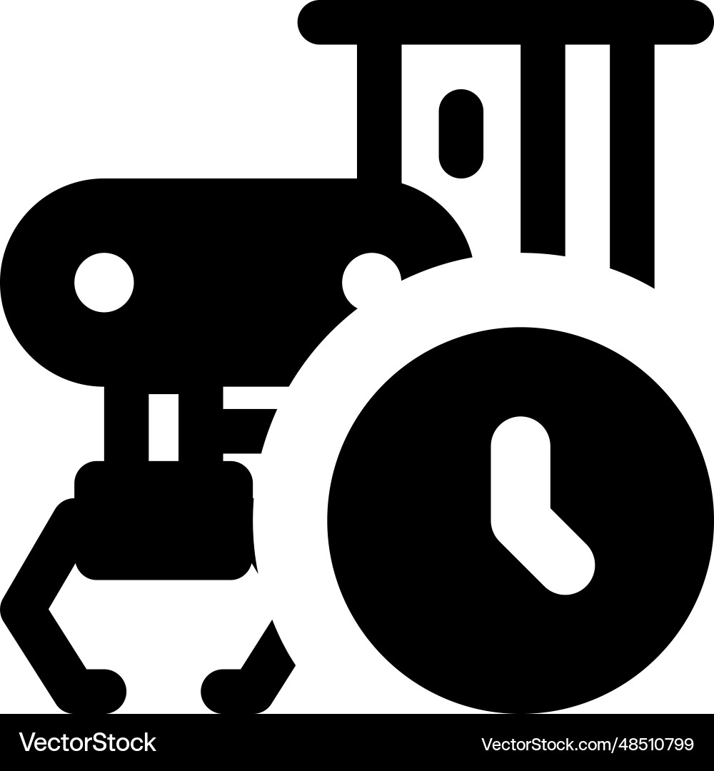 Producing goods faster through manufacturing unit Vector Image