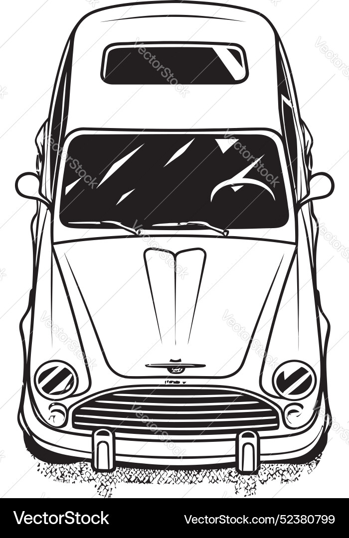 Skyauto velocity driven car top view Royalty Free Vector