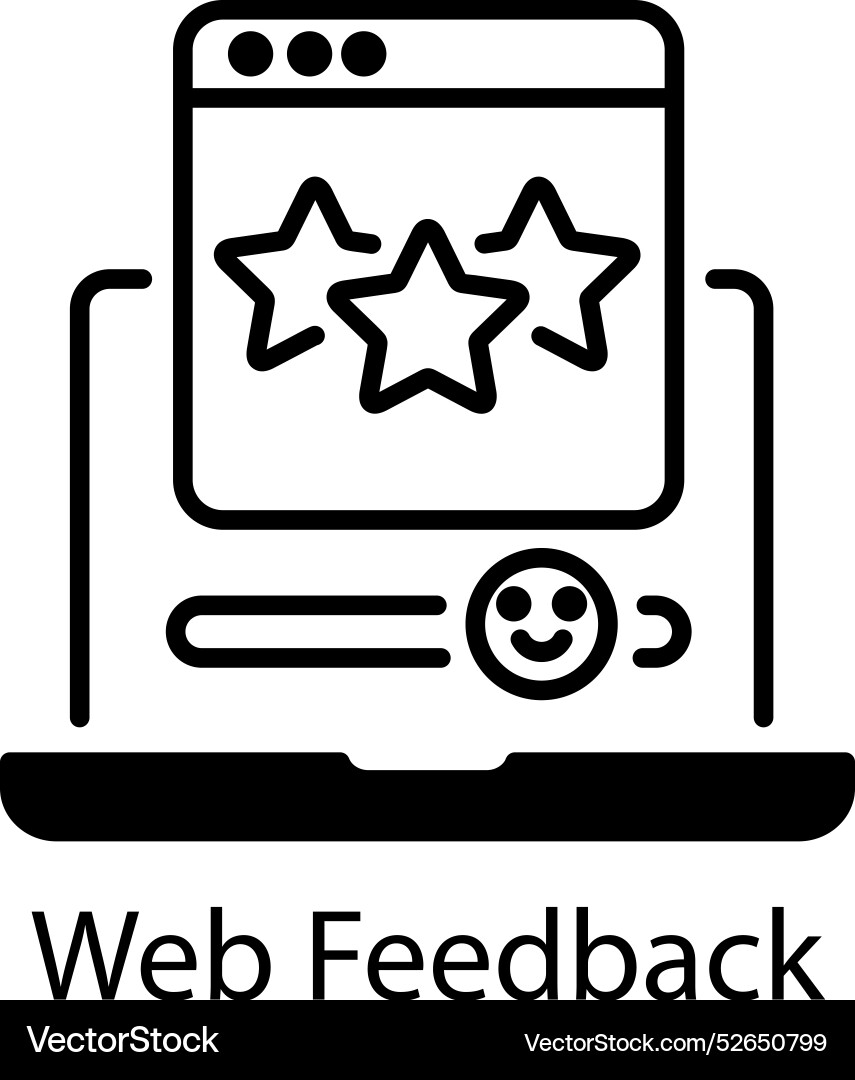 Web feedback Royalty Free Vector Image - VectorStock