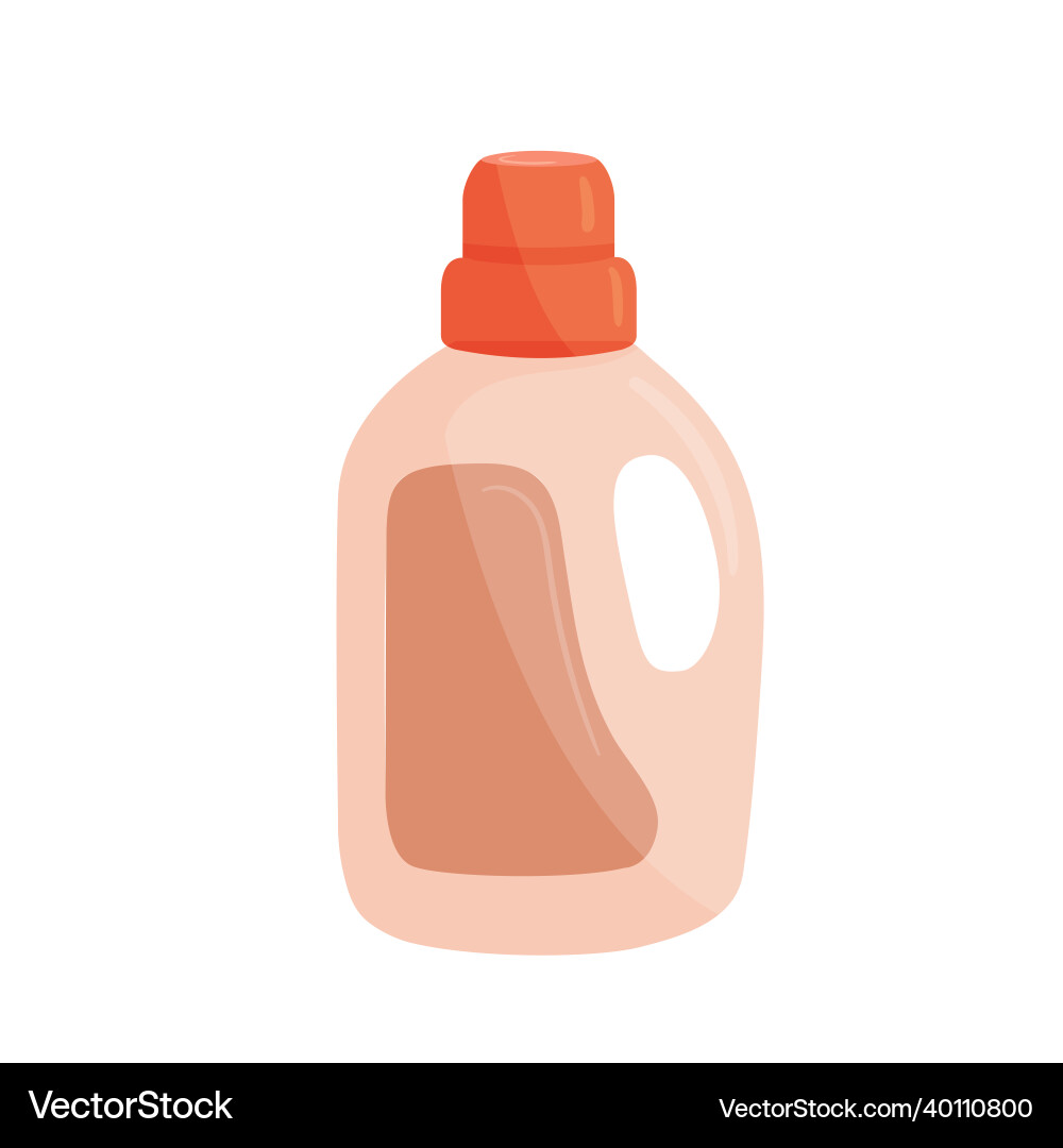 Flat cartoon liquid laundry Royalty Free Vector Image