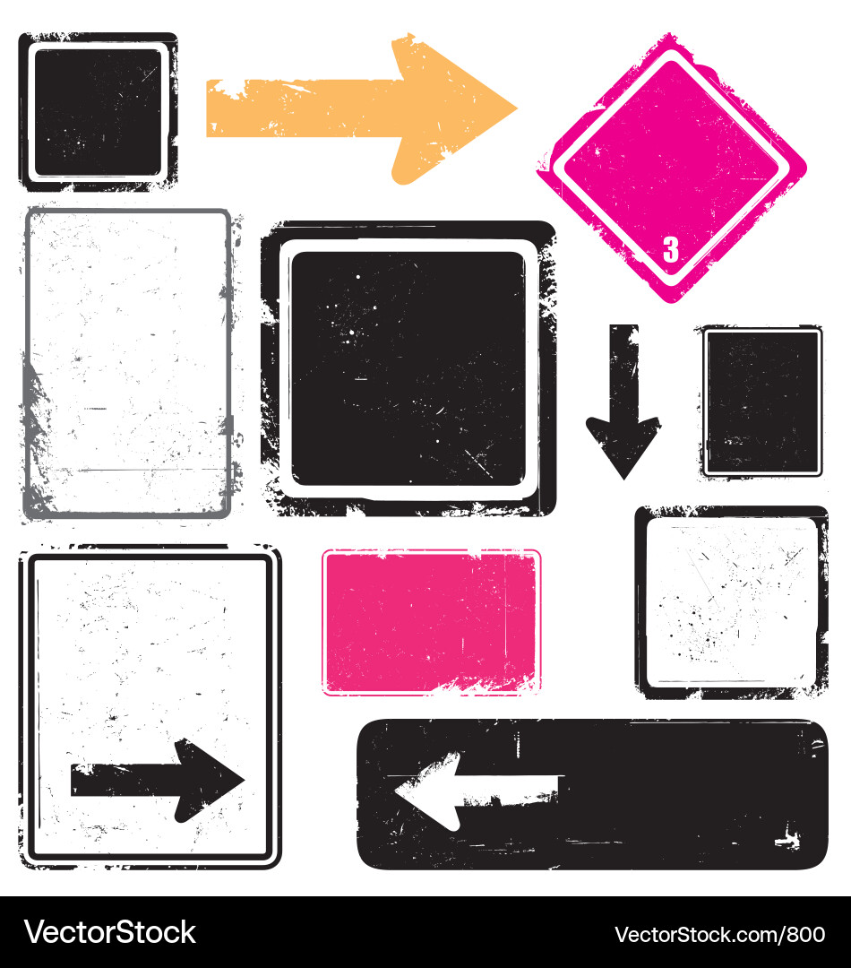 Grunge signs Royalty Free Vector Image - VectorStock