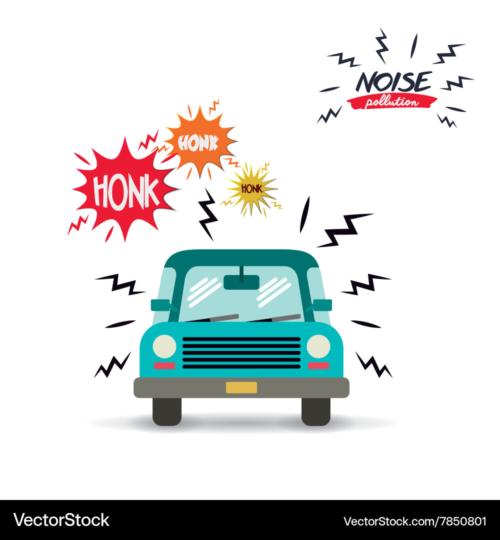 Noise pollution design Royalty Free Vector Image