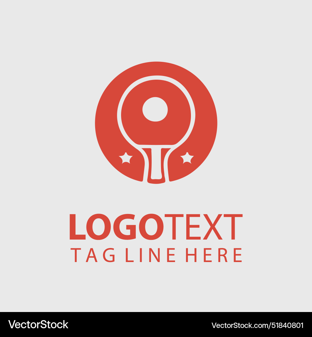 Ping pong logo Royalty Free Vector Image - VectorStock