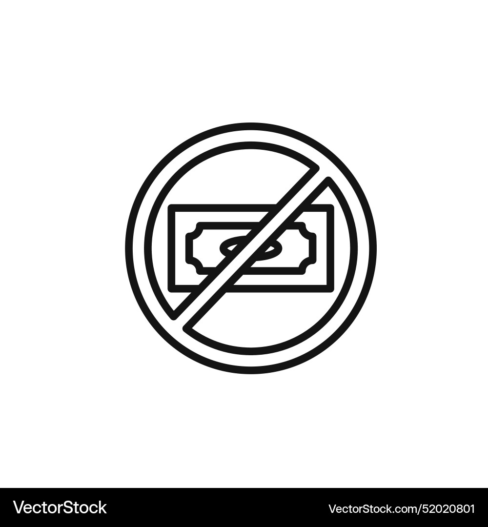 Stop corruption icon outline collection in black Vector Image