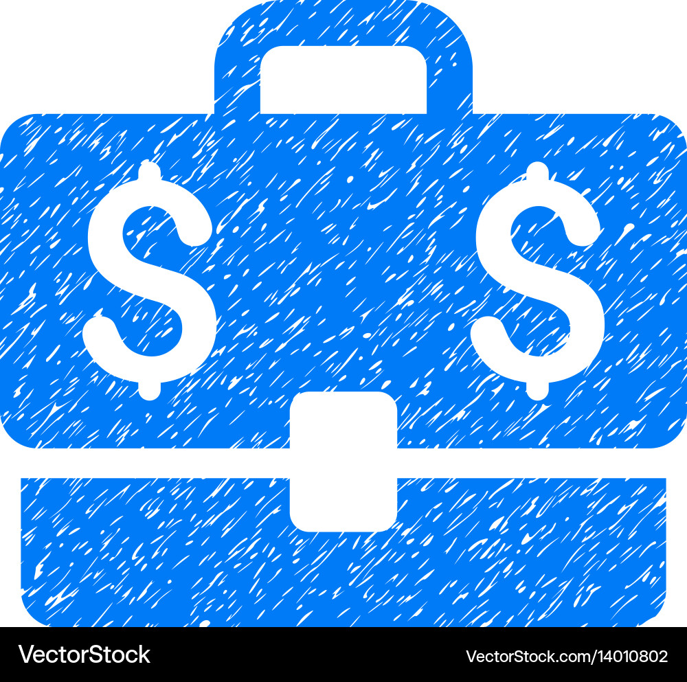 Accounting case icon grunge watermark Royalty Free Vector