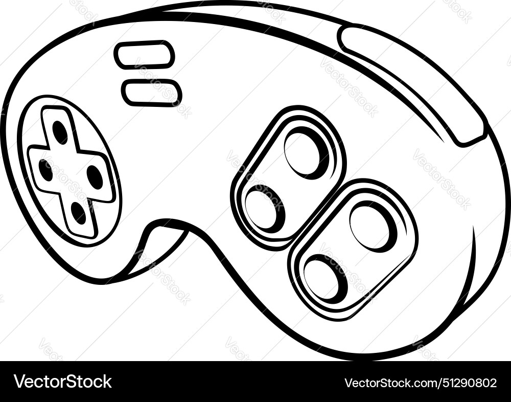 Games controller cartoon Royalty Free Vector Image