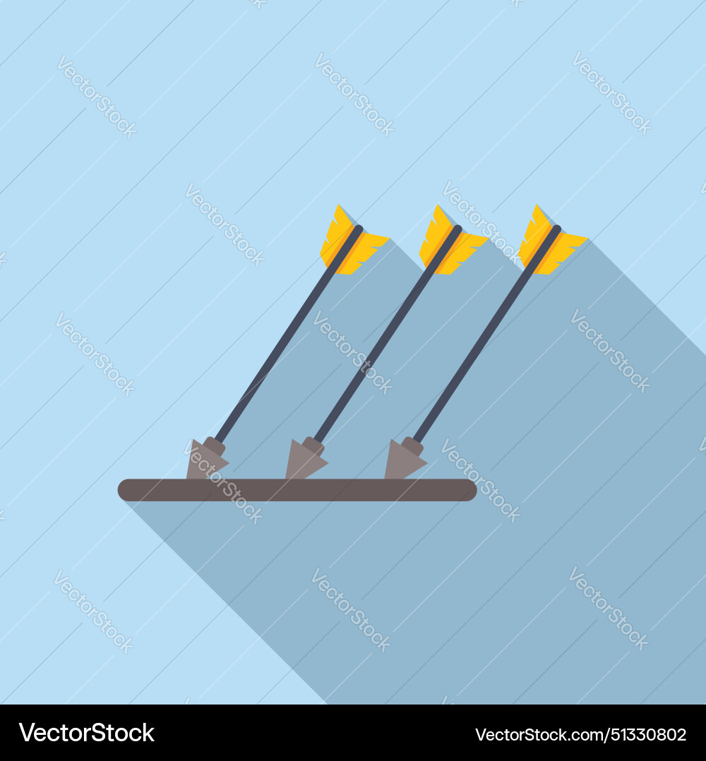 Quivers with arrows Royalty Free Vector Image - VectorStock