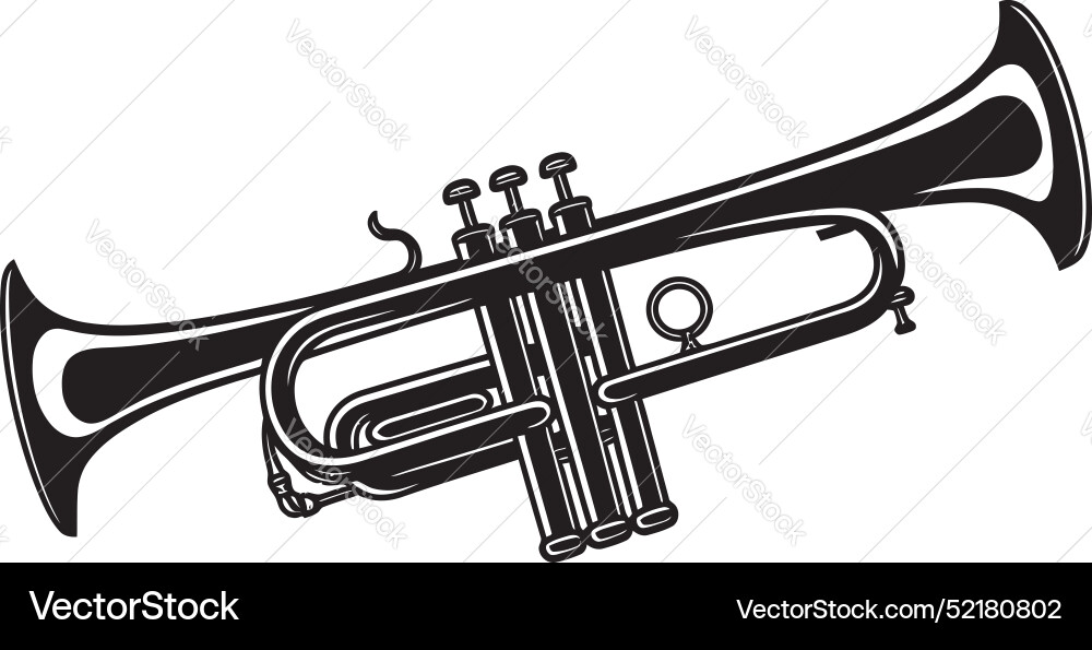 Trumpet harmony melodic icon symbol brass Vector Image
