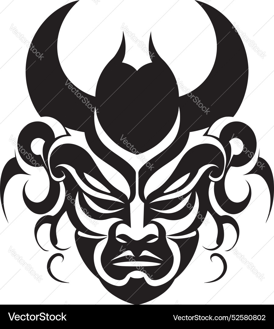 Yureiyokai hand drawn symbol for ghostly demon Vector Image