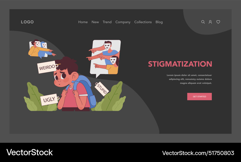 Confronting the reality of stigma faced Royalty Free Vector
