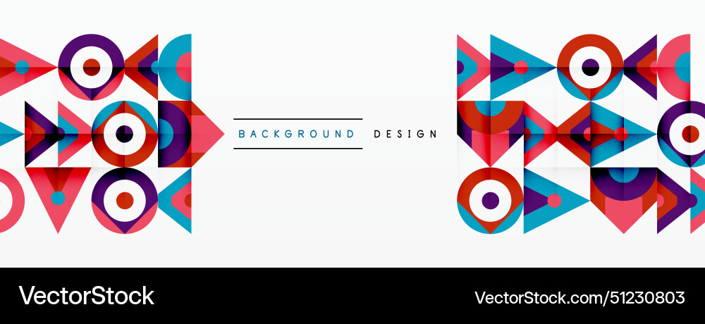 Electric blue geometric pattern with arrows Vector Image