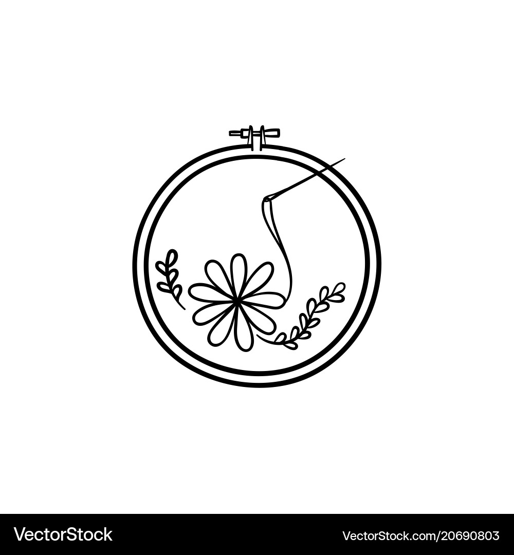 Handicraft hand drawn sketch icon Royalty Free Vector Image