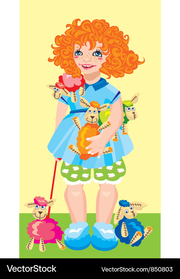 Little girl Royalty Free Vector Image - VectorStock