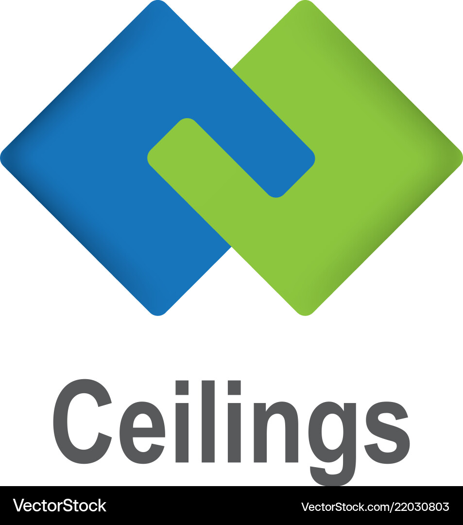 Logo of the ceilings floors Royalty Free Vector Image