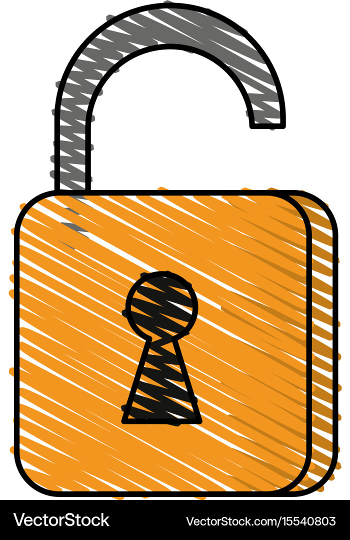 Safety key lock Royalty Free Vector Image - VectorStock