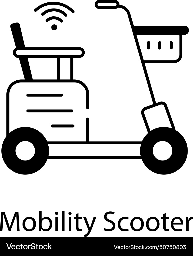 Smart city linear icons Royalty Free Vector Image