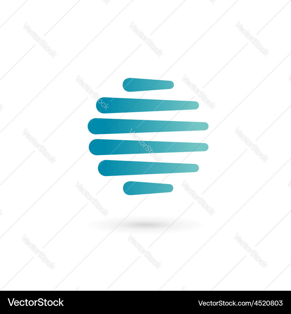 Zero Circle Logo Icon Royalty Free Vector Image