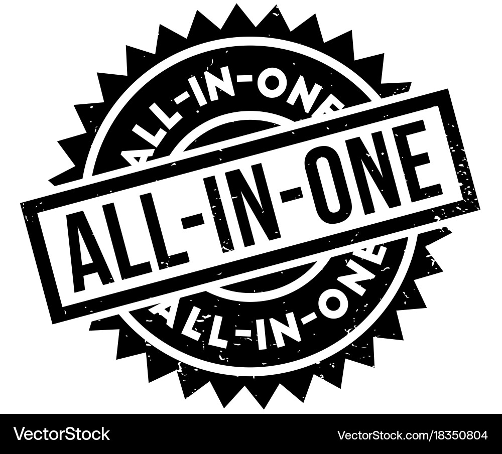 All-in-one rubber stamp Royalty Free Vector Image