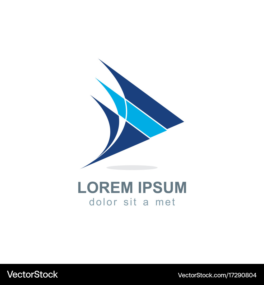 Arrow abstract speed logo Royalty Free Vector Image