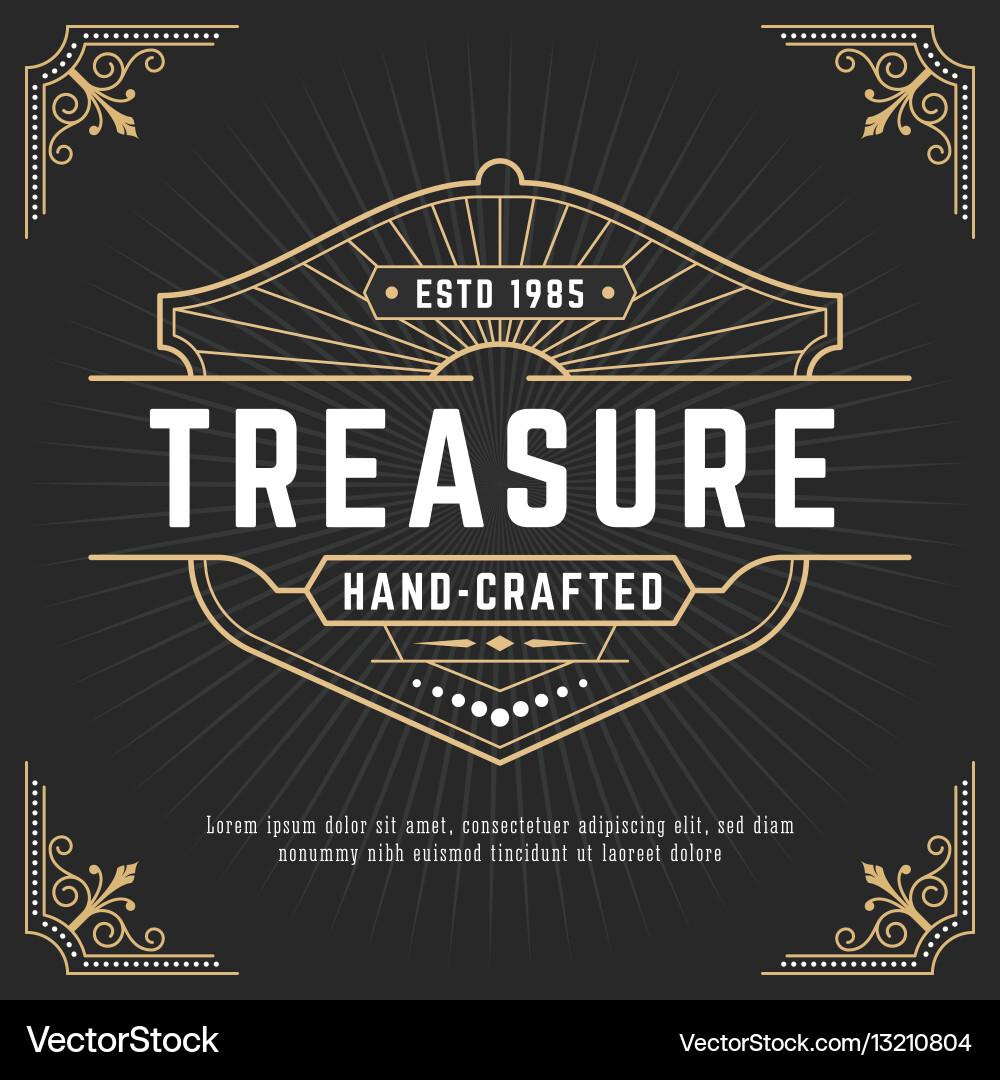Elegant Line Frame - Label & Badge Royalty Free Vector