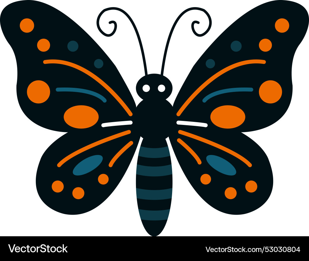 Halloween butterfly mystical alchemy fly gothic Vector Image