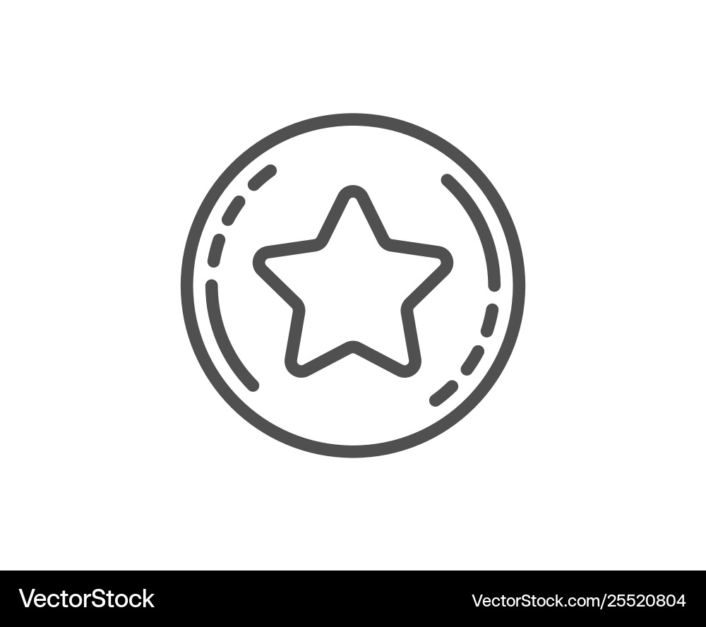 Loyalty Star Icon - Points & Rewards Vector Image