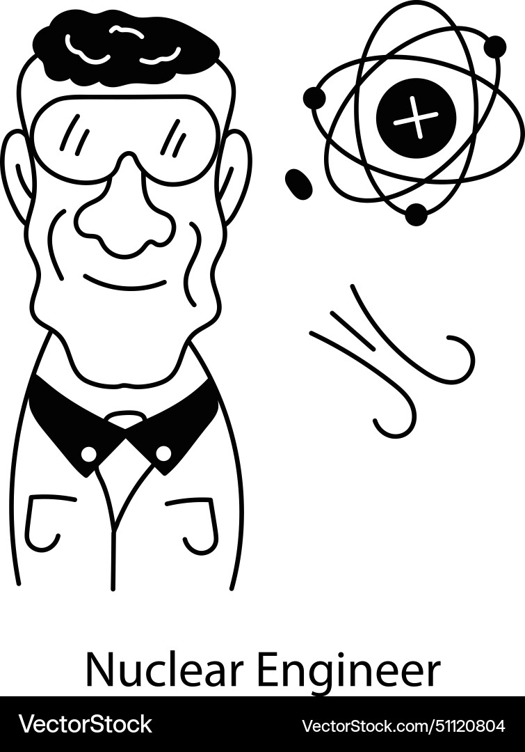 Nuclear engineer Royalty Free Vector Image - VectorStock
