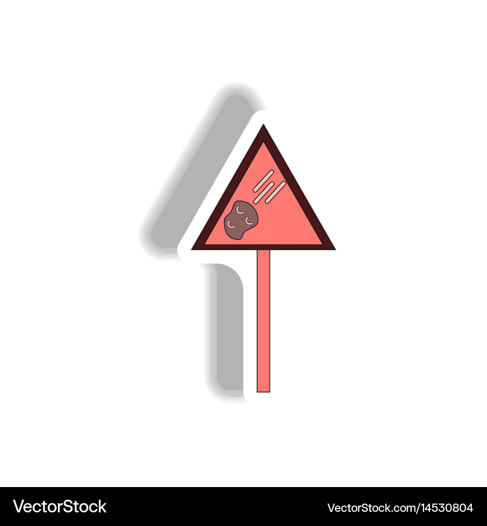 Space meteorite sign Royalty Free Vector Image