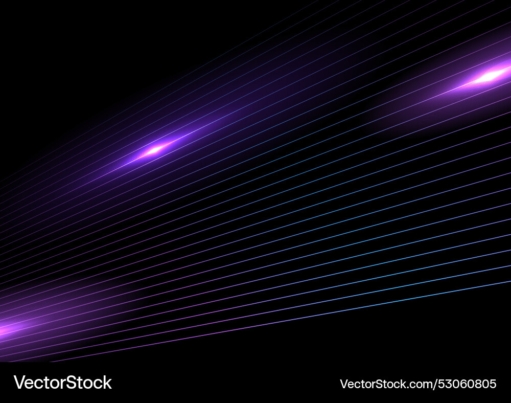 Blue violet minimal glowing lines abstract Vector Image