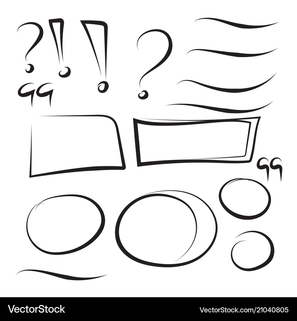 Set hand drawn rectangle Royalty Free Vector Image Set hand drawn rectangle Royalty Free Vector Image