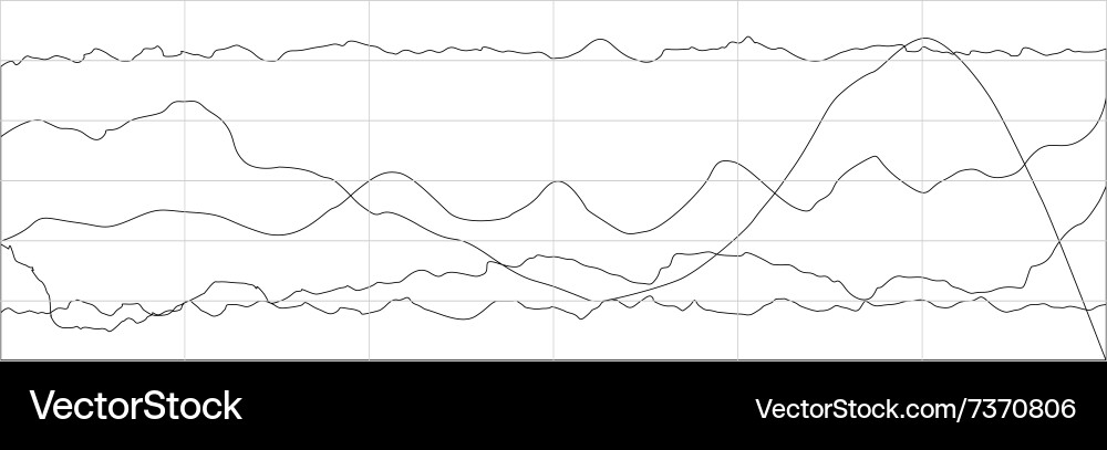 Business flat graph trend chart scheme Royalty Free Vector