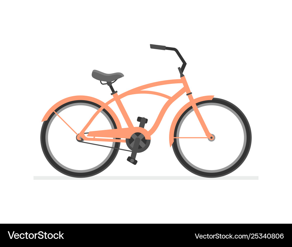 Cruiser bike Royalty Free Vector Image - VectorStock