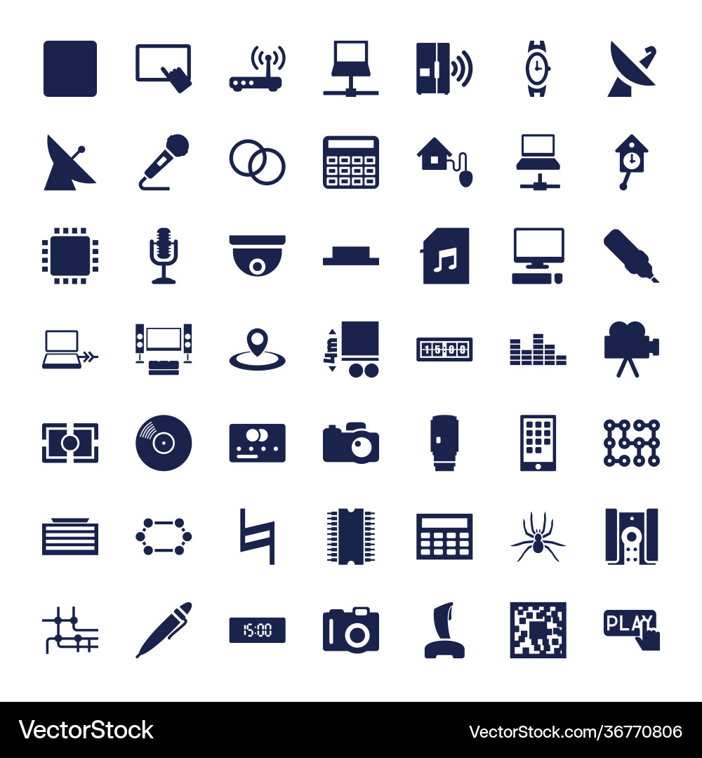 Digitale Icons Lizenzfreies Vektorbild - VectorStock