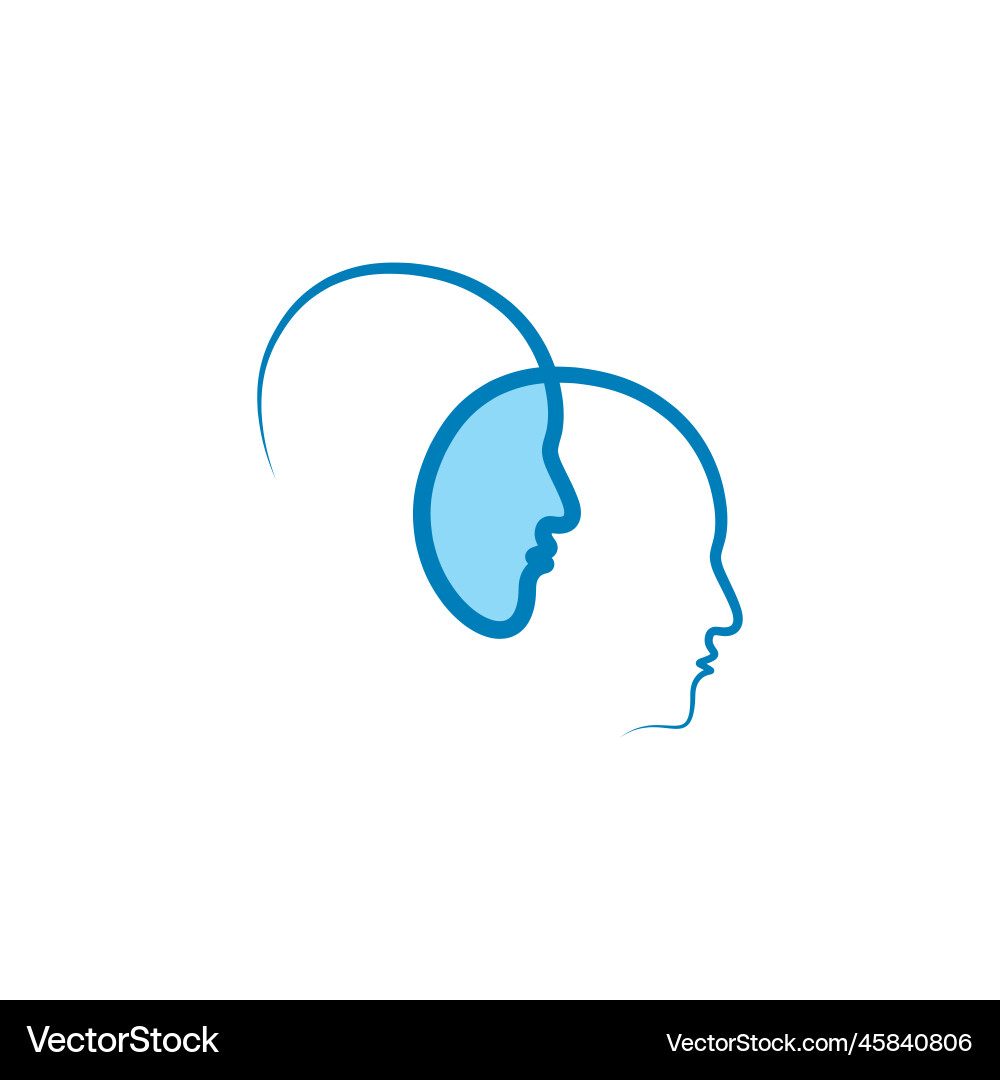 Psychology Head Icon Royalty Free Vector Image