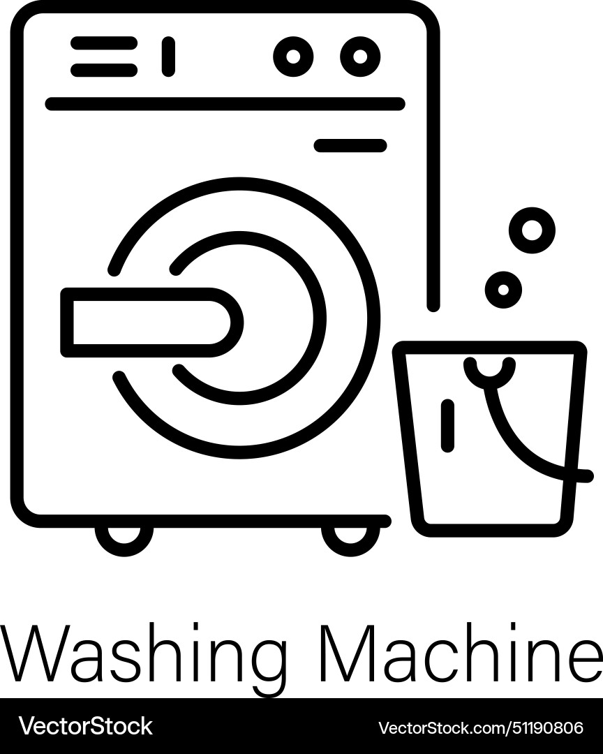 Washing machine Royalty Free Vector Image - VectorStock