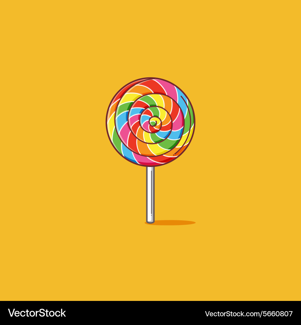 Colorful Lollipop Royalty Free Vector Image - VectorStock