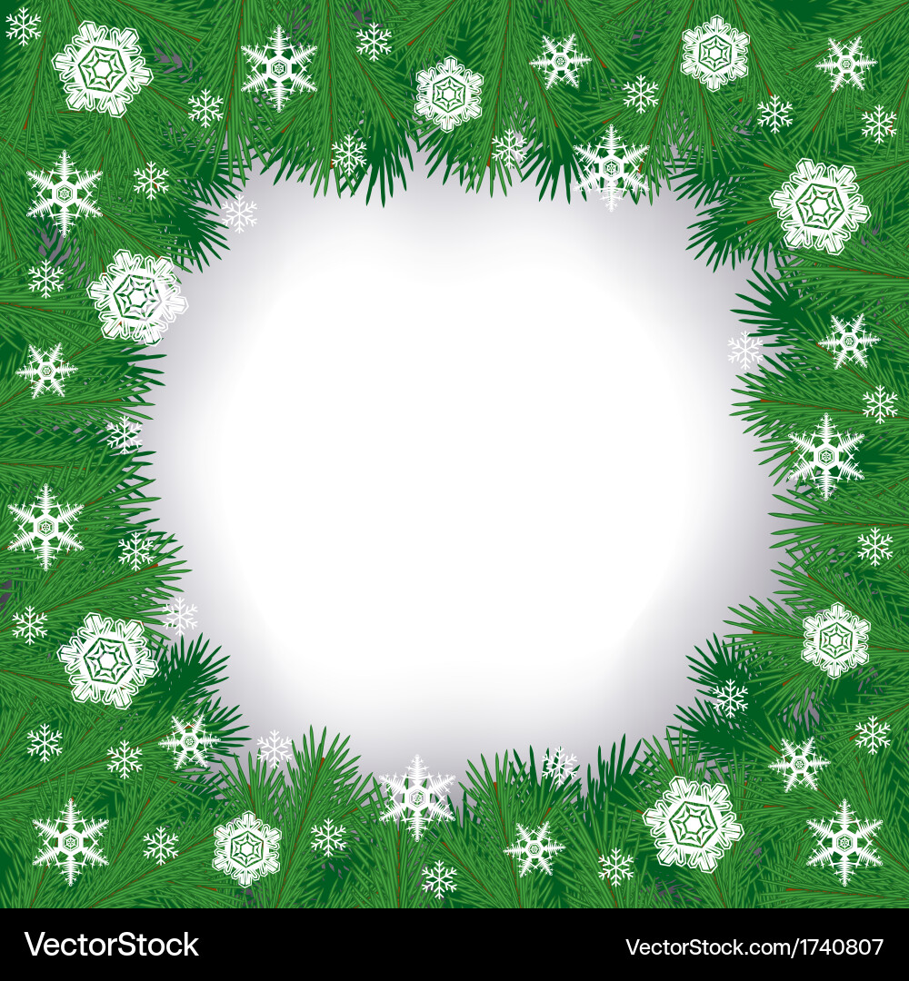 Fir border Royalty Free Vector Image - VectorStock