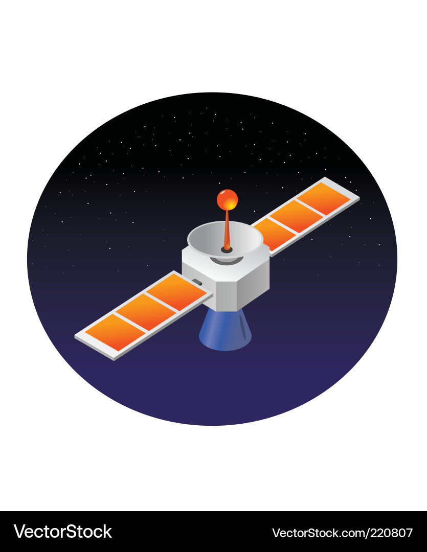 Modern Satellite Communication Royalty Free Vector Image