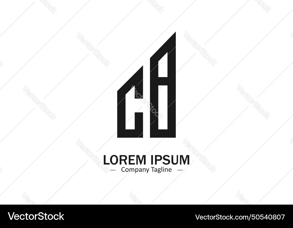 Professional elegant trendy awesome artistic cb Vector Image