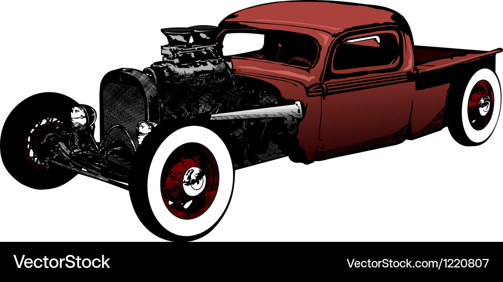 Vintage Rat Rod Royalty Free Vector Image - VectorStock