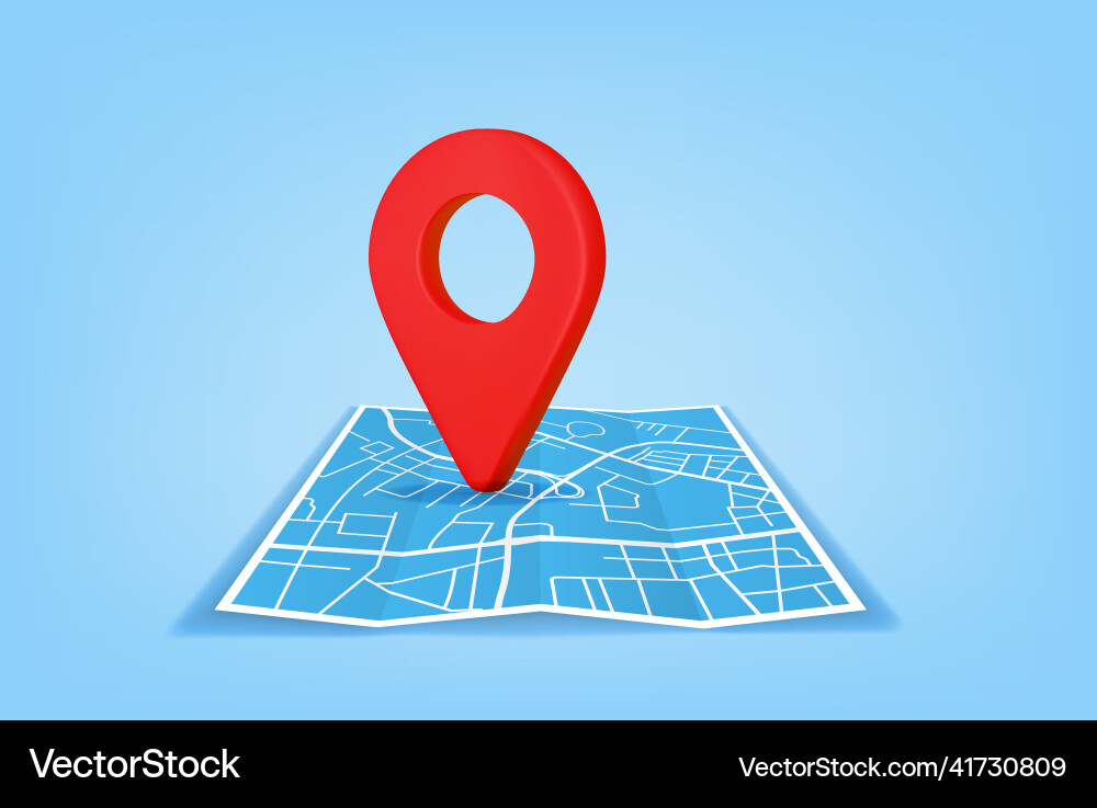 3d map pins Royalty Free Vector Image - VectorStock