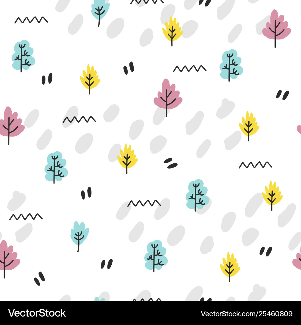 Seamless summer doodle pattern Royalty Free Vector Image