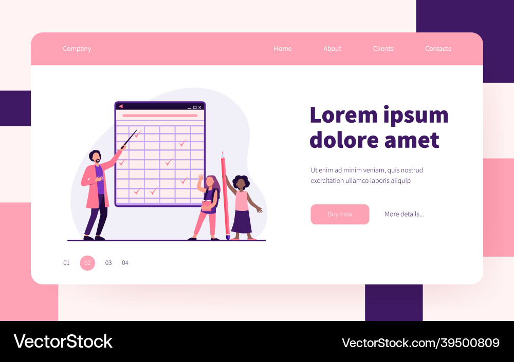 Teacher explaining lesson to pupils Royalty Free Vector