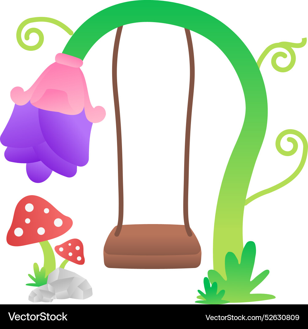 Tree swing Royalty Free Vector Image - VectorStock